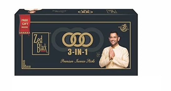 Zed Black 3in1 Gift Box - Monthly Pack of Incense Sticks