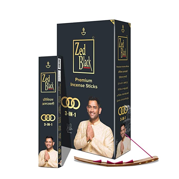 Zed Black 3 –in-1 Premium Agarbatti / Incense Sticks for Everyday Use