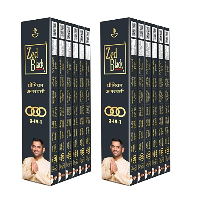Zed Black 3 –in-1 Premium Agarbatti / Incense Sticks for Everyday Use